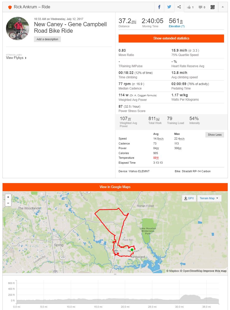 Clicking Sound Solved and Soaked to the Bone Bike Ride – Texbiker.net