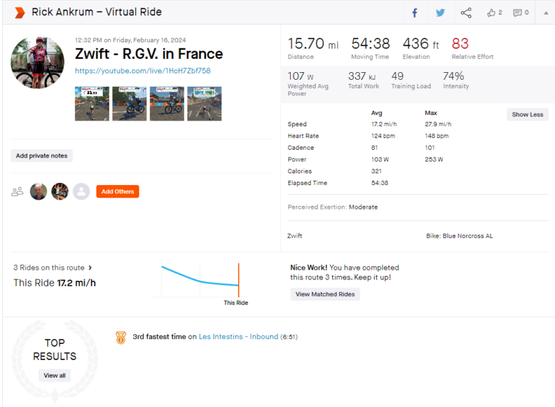 Whole Lot Of Reversing Going On. Zwift France R G V – Texbiker.net